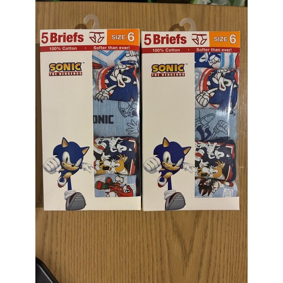 Handcraft | Accessories | Nwt Sonic The Hedgehog Boys Briefs Pack Size ...